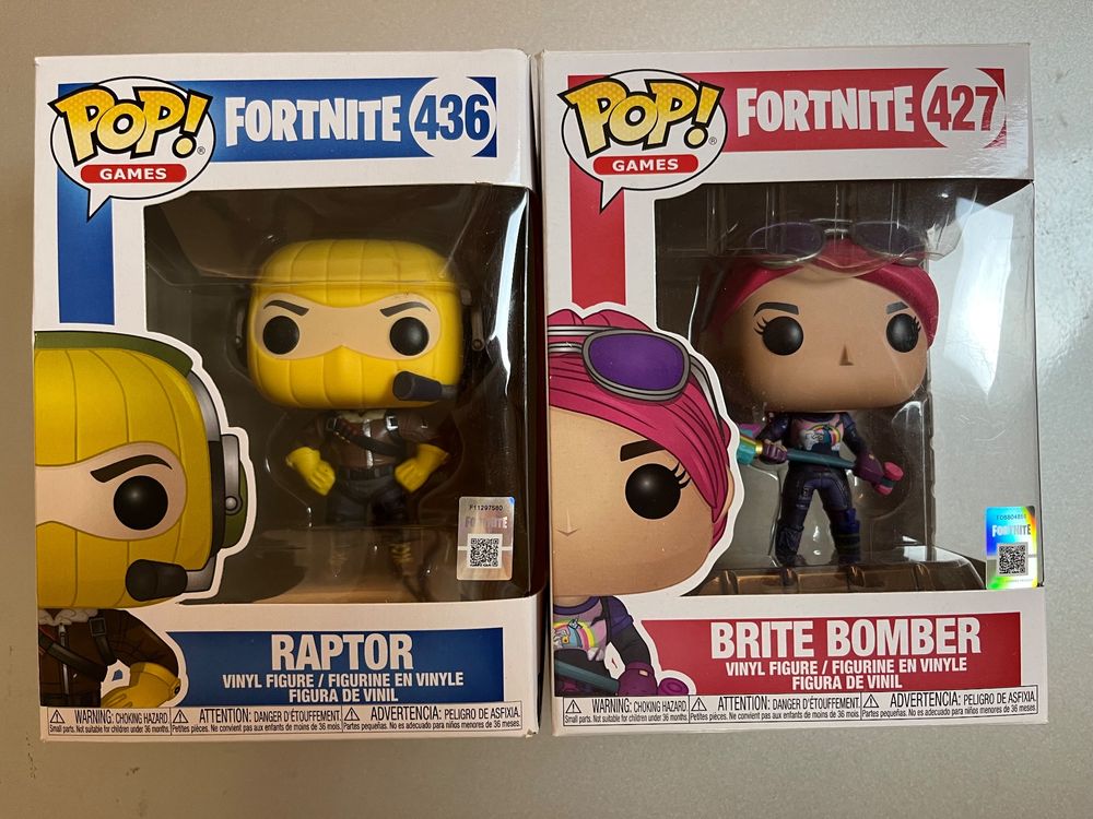 2 Fortnite Funko Pop Figuren: Raptor & Brite Bomber | Kaufen auf Ricardo