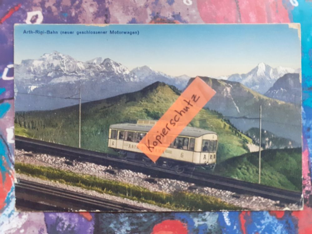 AK Arth Rigi Bahn geschlossener Motorwagen Verkehrsmittel (Gebraucht ...