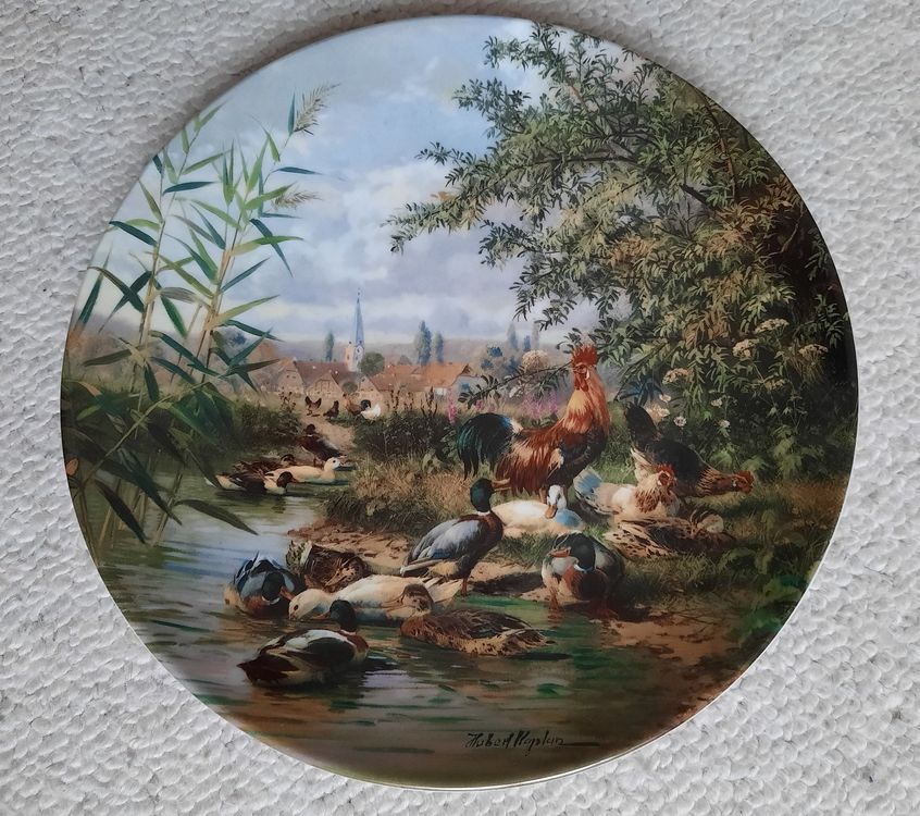 1 Bradex Porzellan Zierteller, Tiere unseres Dorfes (Neu und originalverpackt) in Steffisburg ...