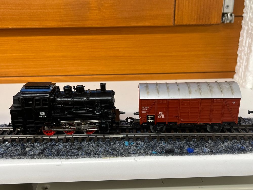Märklin Dampflok 89006 HO Analog WS mit Güterwagen (Gebraucht) in ...
