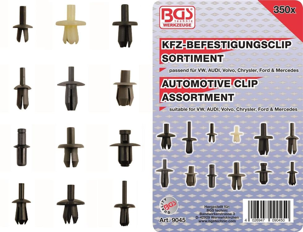 Clips - Satz für VW, Audi, Volvo, Chrysl (Neu und originalverpackt) in ...