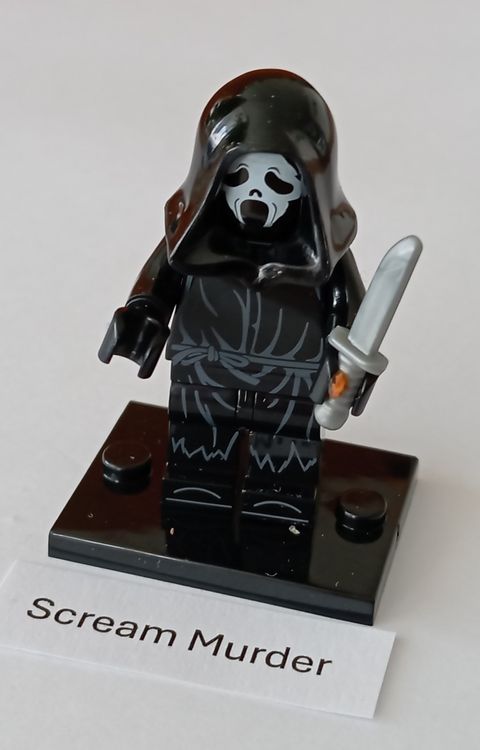 Horror-Figur Scream-Murder, Mini-Steckfigur, Lego-Komp. (Neu und ...
