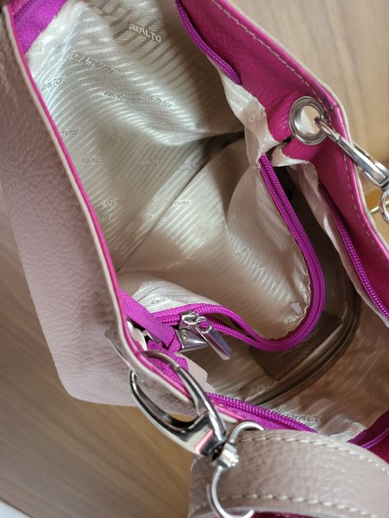 Sac à main RIALTO cuir véritable rose/fuchsia, comme neuf! (D'occasion ...