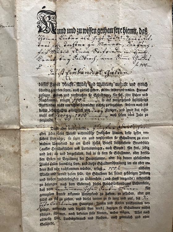 Antike Handgeschriebene Brief mit Stempfel aus der Zeit | Kaufen auf ...