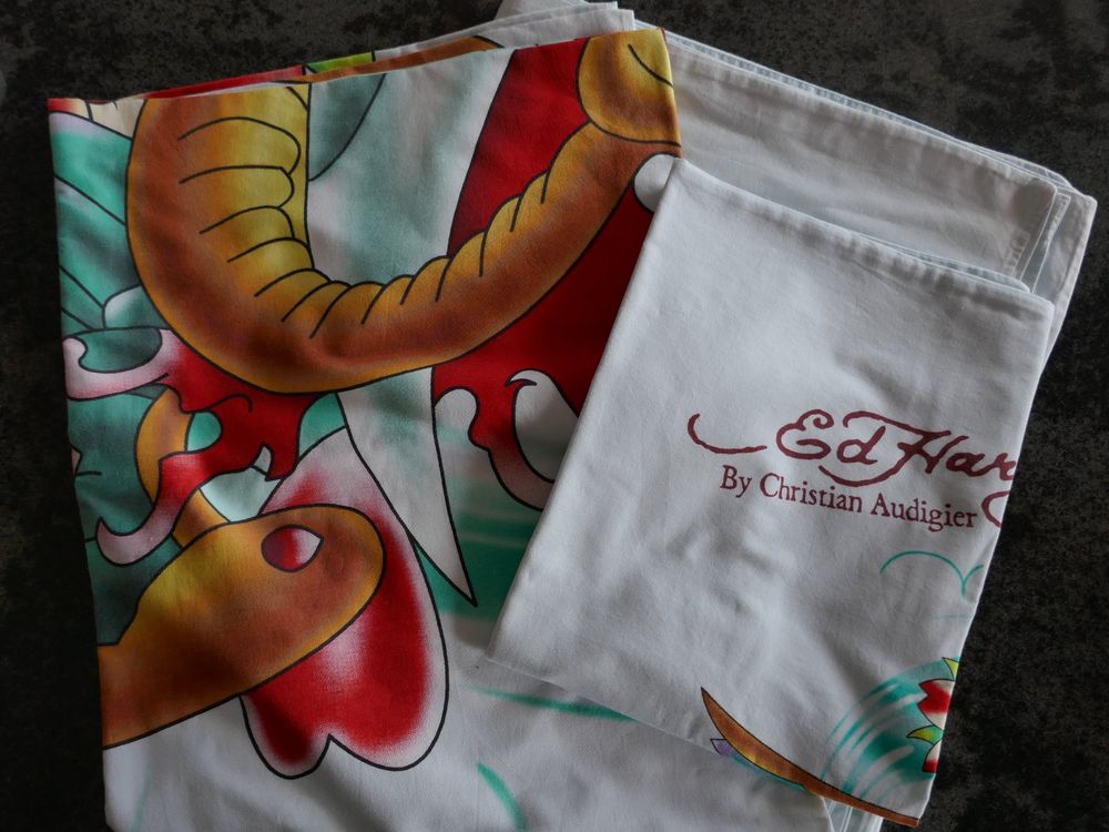 Ed Hardy Bettwäsche - Duvet- und Kissenbezug (1 Person) (Gebraucht) in ...