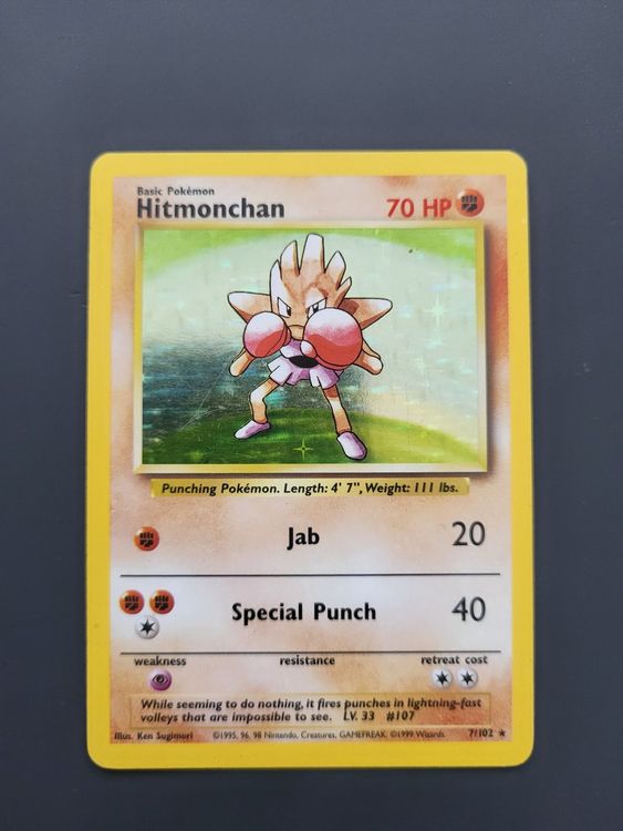 Pokemon Hitmonchan Holo Base Set | Kaufen auf Ricardo