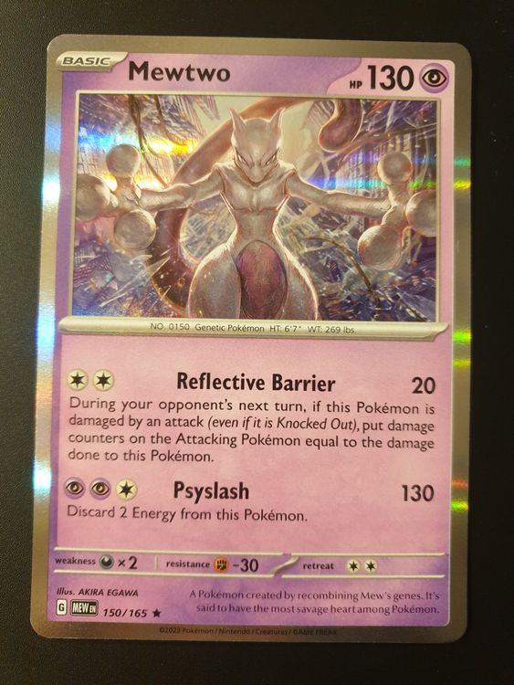 Pokemon 151 Mewtwo 150/165 * NM * FR. 1.- (Gebraucht) in Uttwil für CHF ...