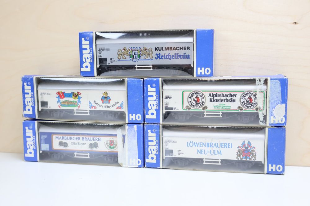 Baur 5 x Güterwagen H0 - Bierwagen Set - NP: 90.- | Kaufen auf Ricardo