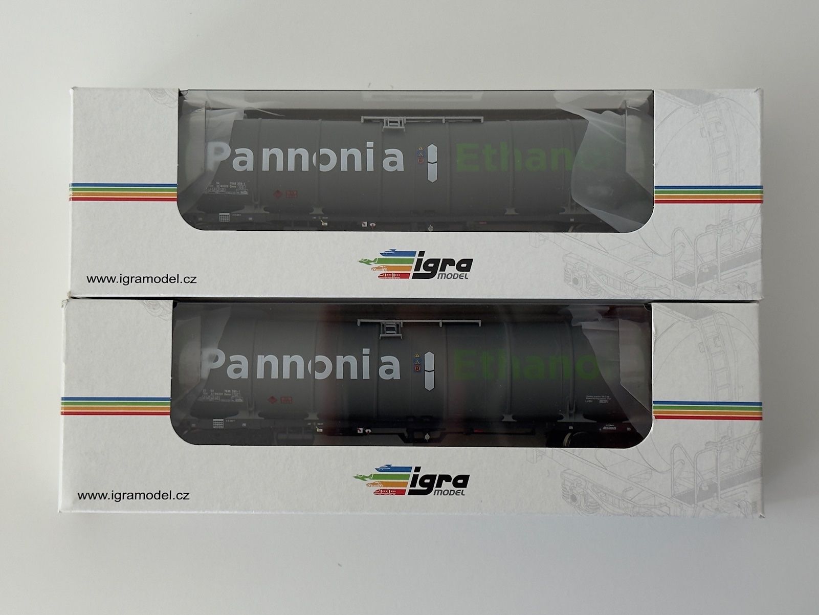 IGRA Model 96110009 Set 2 Kesselwagen Wascosa Pannonia DC (Nuovo e nell ...