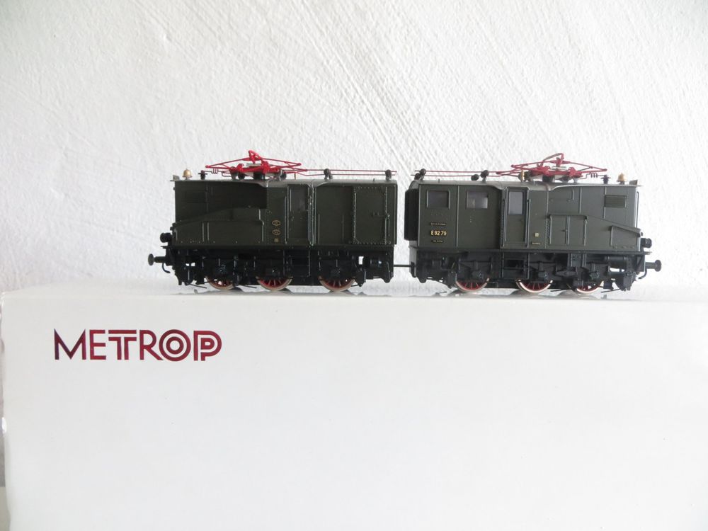 Metrop H0: Elektrolok E 92 7 der DRG, grün, 213, GS, OVP (Neu (gemäss ...