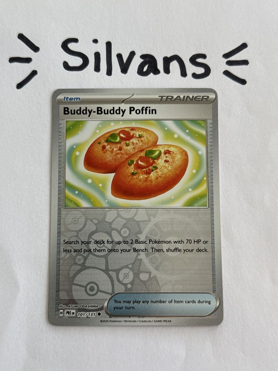 Buddy-Buddy Poffin Reverse Holo Prismatic Evolutions EN (Neu (gemäss ...