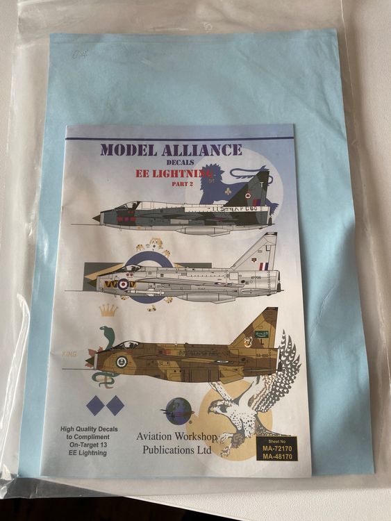 1/48 EE LIGHTNING PART 2 DECALS | Kaufen auf Ricardo