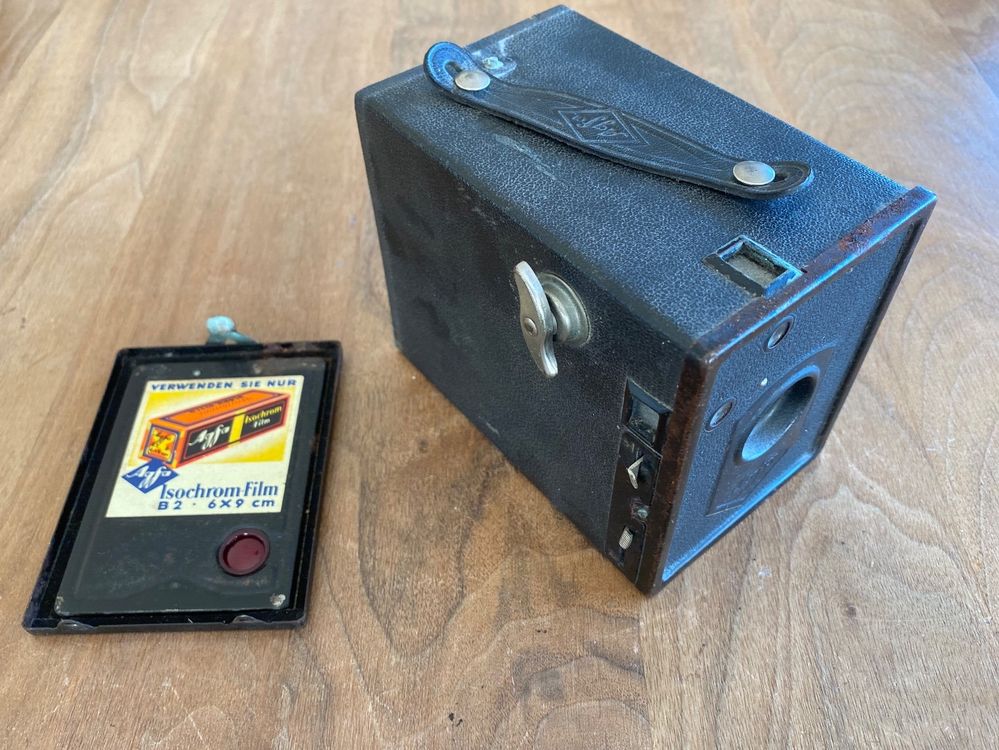 AGFA Box Kamera vintage 1930 Isochrom 6x9cm Dachbodenfund (Gebraucht ...