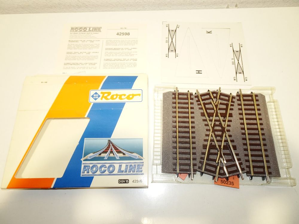 Roco Line Gleis Schienen Doppelgleisverbindung HO 42598 (Neu (gemäss ...