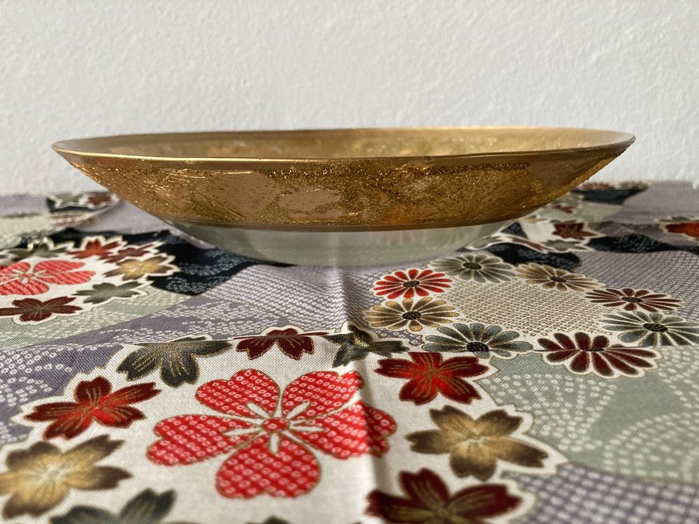 Glasschale mit Goldrand (Neu (gemäss Beschreibung)) in Suhr für CHF 22 ...