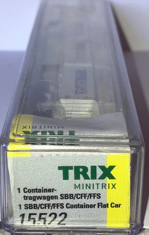 Minitrix SBB Cargo Container-Tragwagen mit kkk und OVP | Kaufen auf Ricardo