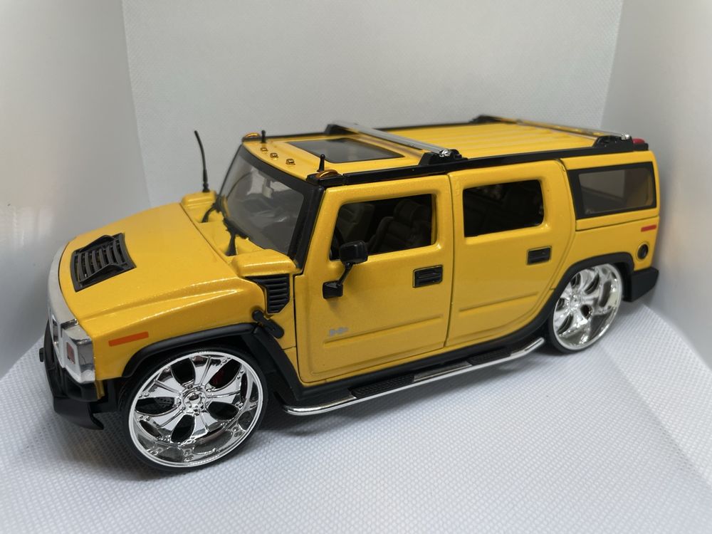 Hummer H2 DUB City 1/24 Gelb - Sammlerstück im Top Zustand (Gebraucht ...