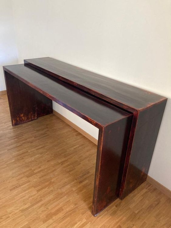 Double console en bois en très bon état | Kaufen auf Ricardo