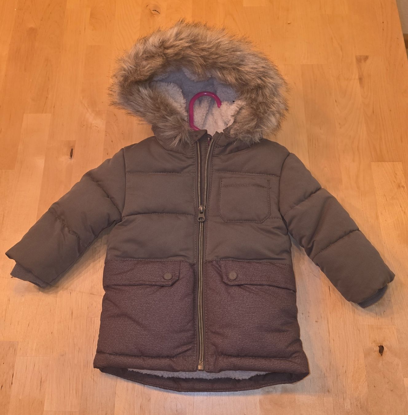 Winterjacke mit Kapuze, gefüttert, Grösse 68-80 (Neu (gemäss ...