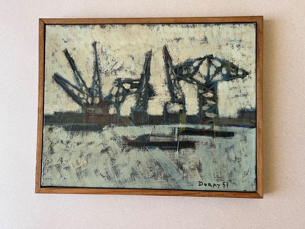 Peinture huile Guy Doray 1957 Port (D'occasion) à Lausanne pour CHF 103 ...