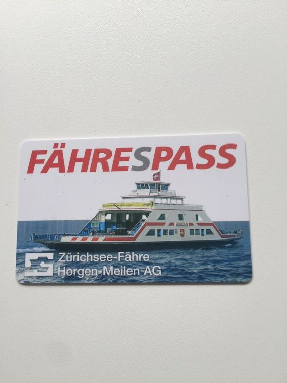 Fährepass Horgen - Meilen (Wert 130.-) (Neu und originalverpackt) in Binz für CHF 90 – mit ...