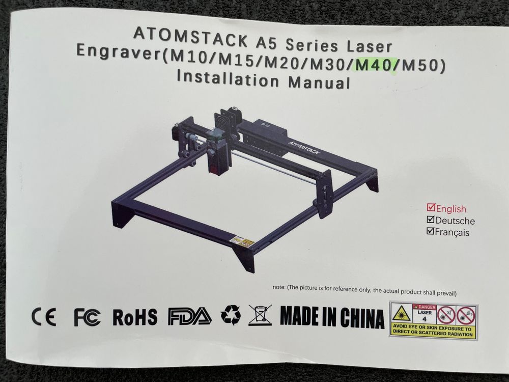 Atomstack A5 Laser mit Rotationswalze (Neu (gemäss Beschreibung)) in ...