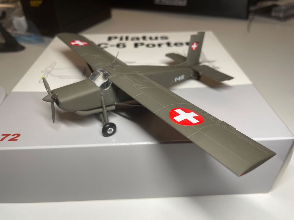 Pilatus PC-6 Porter Schweiz V612 Metallmodell 1/72 (Neu und ...