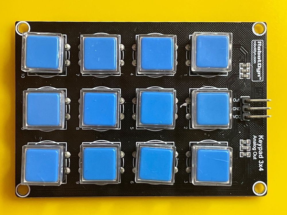 Keypad 3x4 (analog out) for Arduino / Raspberry pi | Kaufen auf Ricardo