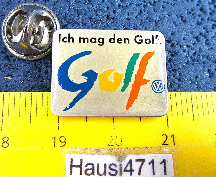 VW PIN ICH MAG DEN GOLF 20mm (Gebraucht) in Ettingen für CHF 0.95 – mit ...