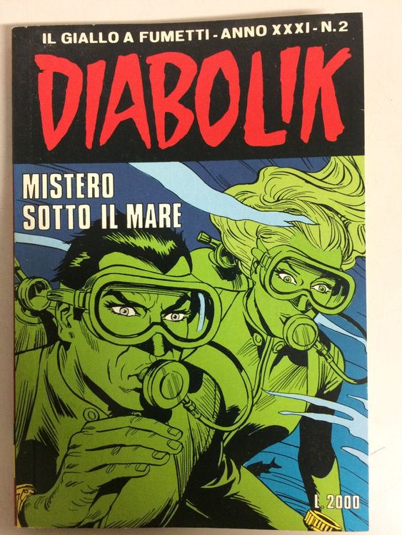 DIABOLIK MISTERO SOTTO IL MARE inedito N° 2 ANNO 1992 ( XXXI (Gebraucht ...