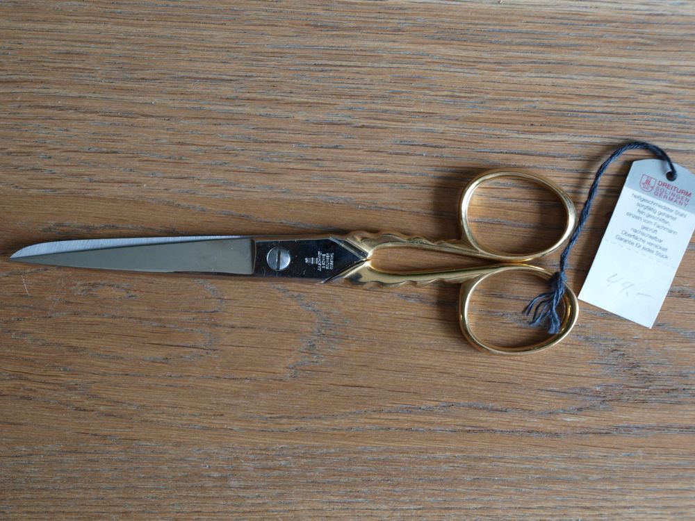 Schere Solingen mit vergoldeten Griffen | Kaufen auf Ricardo