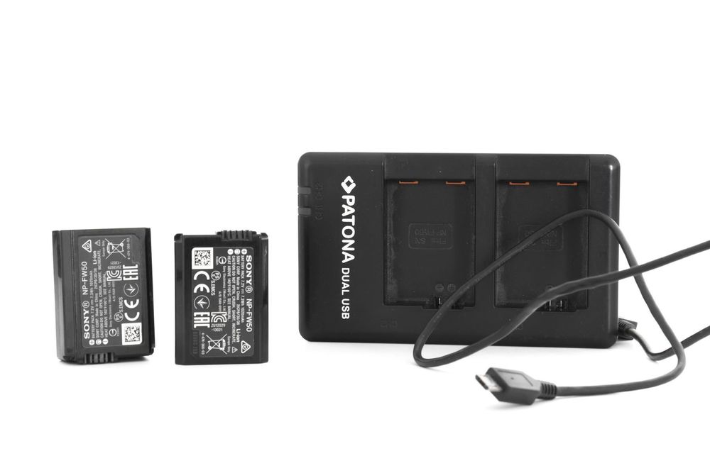 2X Sony NP-FW50 Akkus + Patona Ladegerät (Gebraucht) in Emmen für CHF 55 – mit Lieferung auf ...