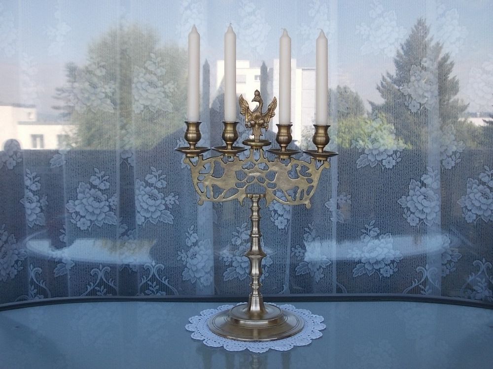 46cm massiver Messing Kerzenständer ca.1920er Jahren 3820gr. (Gebraucht) in Ostermundigen für ...