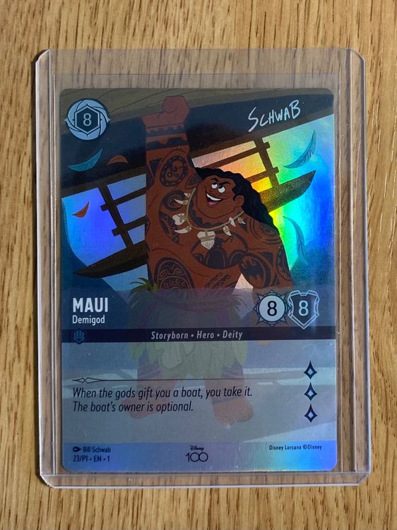 Maui Disney 100 Collectors Card 23/P1 Lorcana EN (Neu (gemäss ...