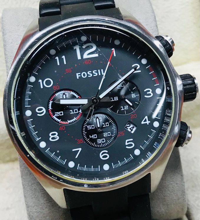 FOSSIL Chronograph Herrenuhr 50 mm ( Neupreis : 249 CHF ) (Gebraucht ...