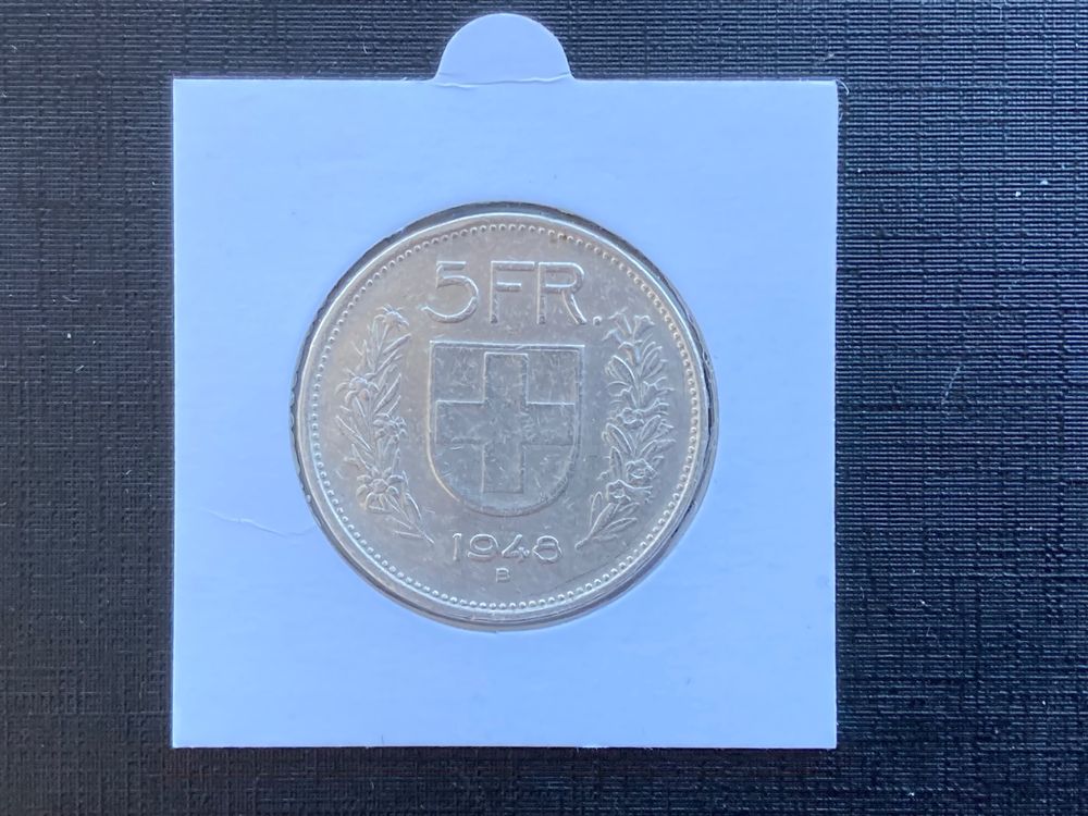 5 Francs Suisse 1948 Monnaie Argent | Kaufen auf Ricardo