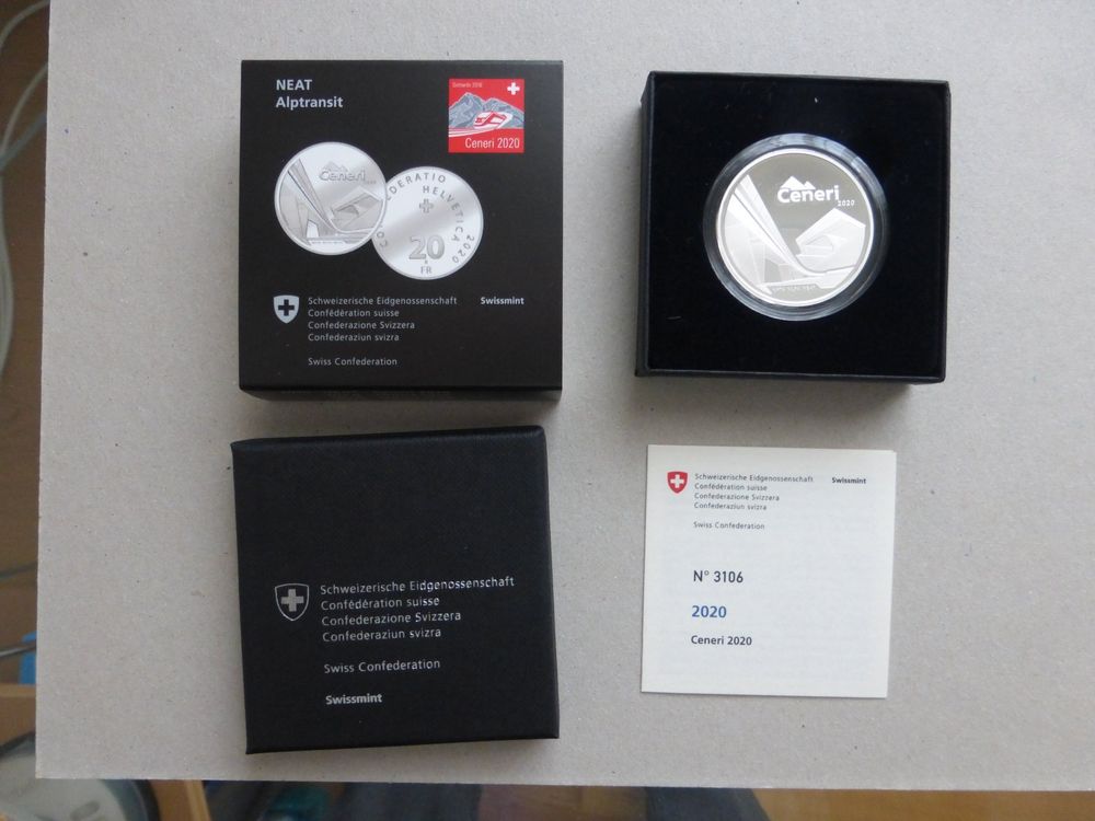 20 Fr. Gedenkmünze Neat 2020 PP Silber | Kaufen auf Ricardo