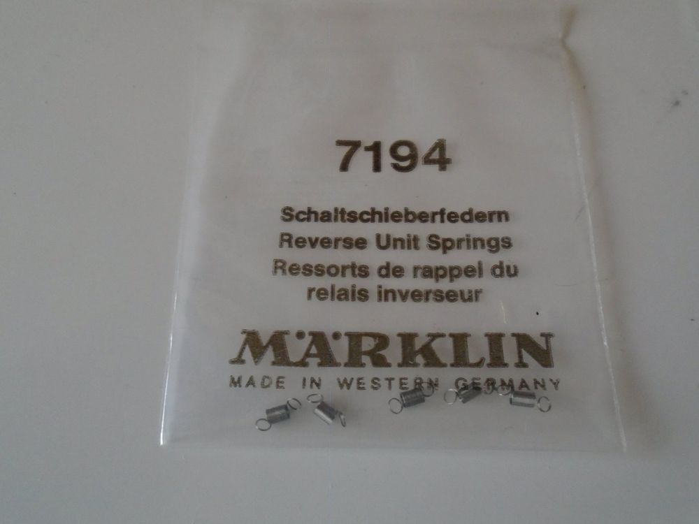Märklin 7194 Pack Schaltschiebefedern à 5 Stk. H0 (Neu und ...
