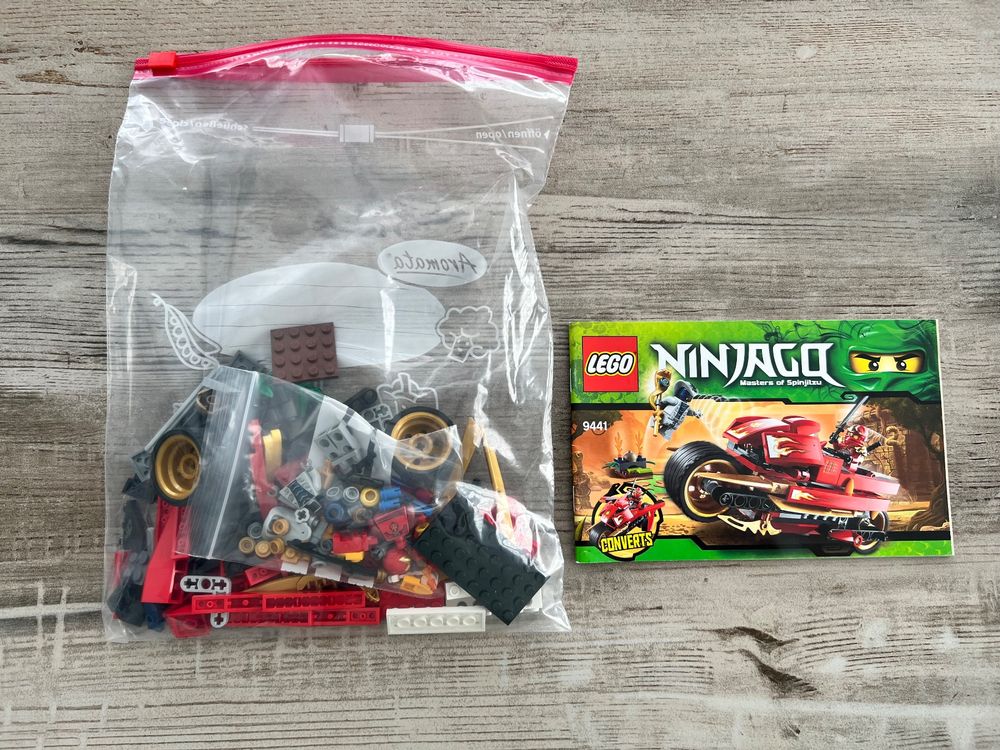 Lego Ninjago Master of Spinjitzu 9441 Kais Feuer-Bike (Gebraucht) in ...
