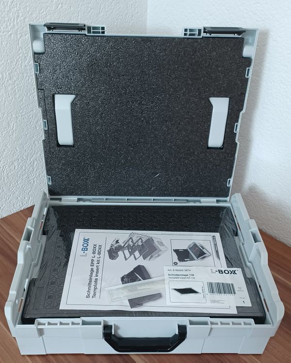 Sortimo L-BOXX 136 grau mit schwarzen Griffen&Schnitteinlage (Neu ...