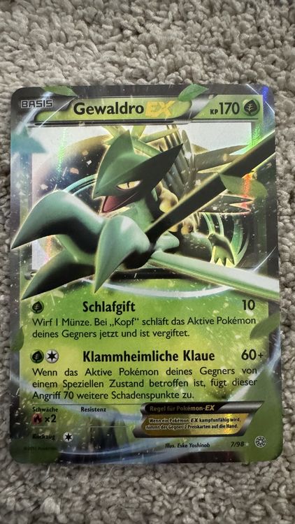 Gewaldro EX - Seltene Pokemon Karte - Top Zustand! (Neu (gemäss ...