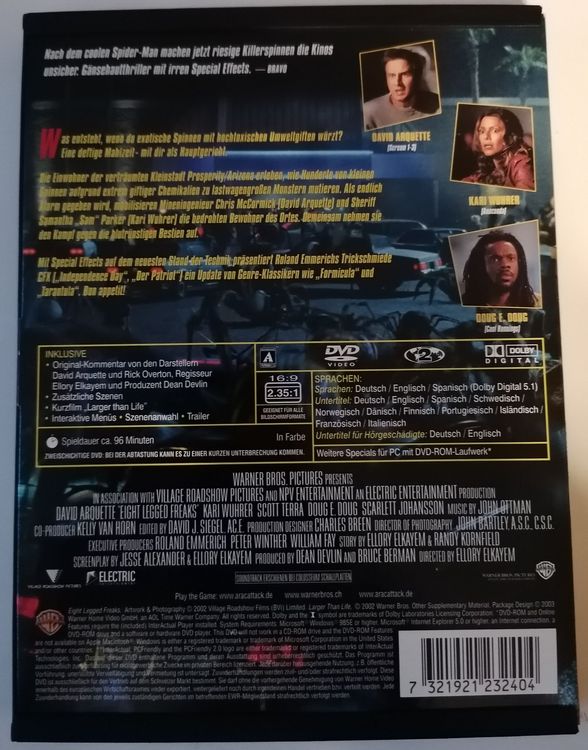 Arac Attack - DVD - Spinnen Horror (Gebraucht) in Oberurnen für CHF 7 ...