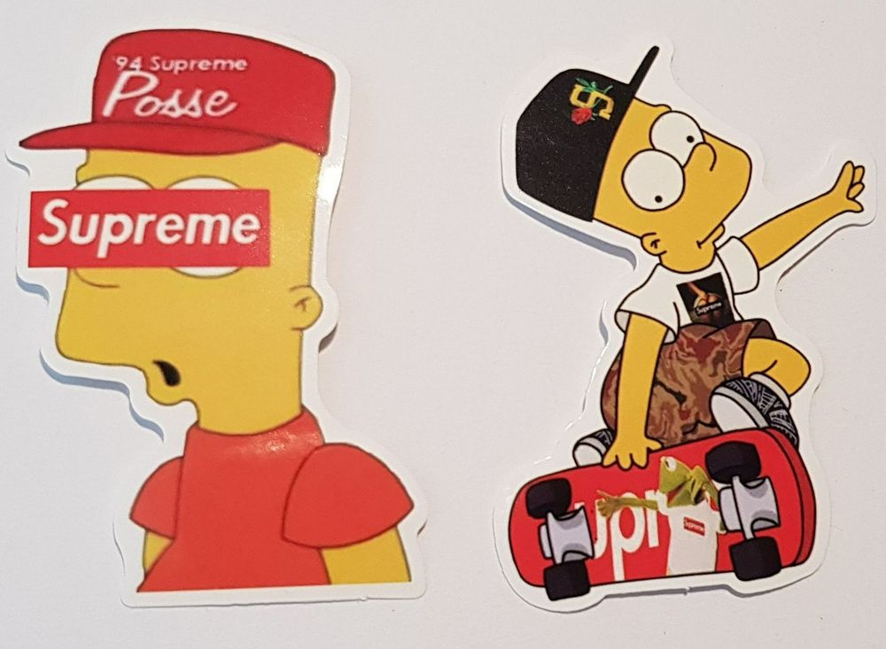 Supreme Aufkleber Bart Simpson | Kaufen auf Ricardo