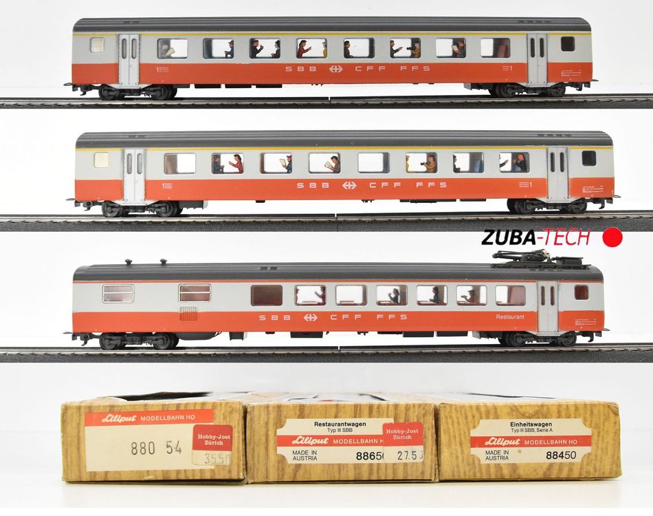 Liliput 3x Personenwagen EW III SwissExpress SBB H0 GS OVP (Gebraucht) in St. Gallen für CHF 46 ...