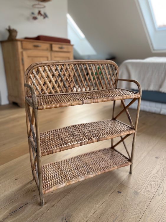 Stilvolle Rattan Regal Schmal Bilder