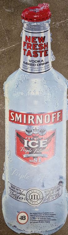 Smirnoff Ice Kunstoff - Schild, Deko Bar | Kaufen auf Ricardo