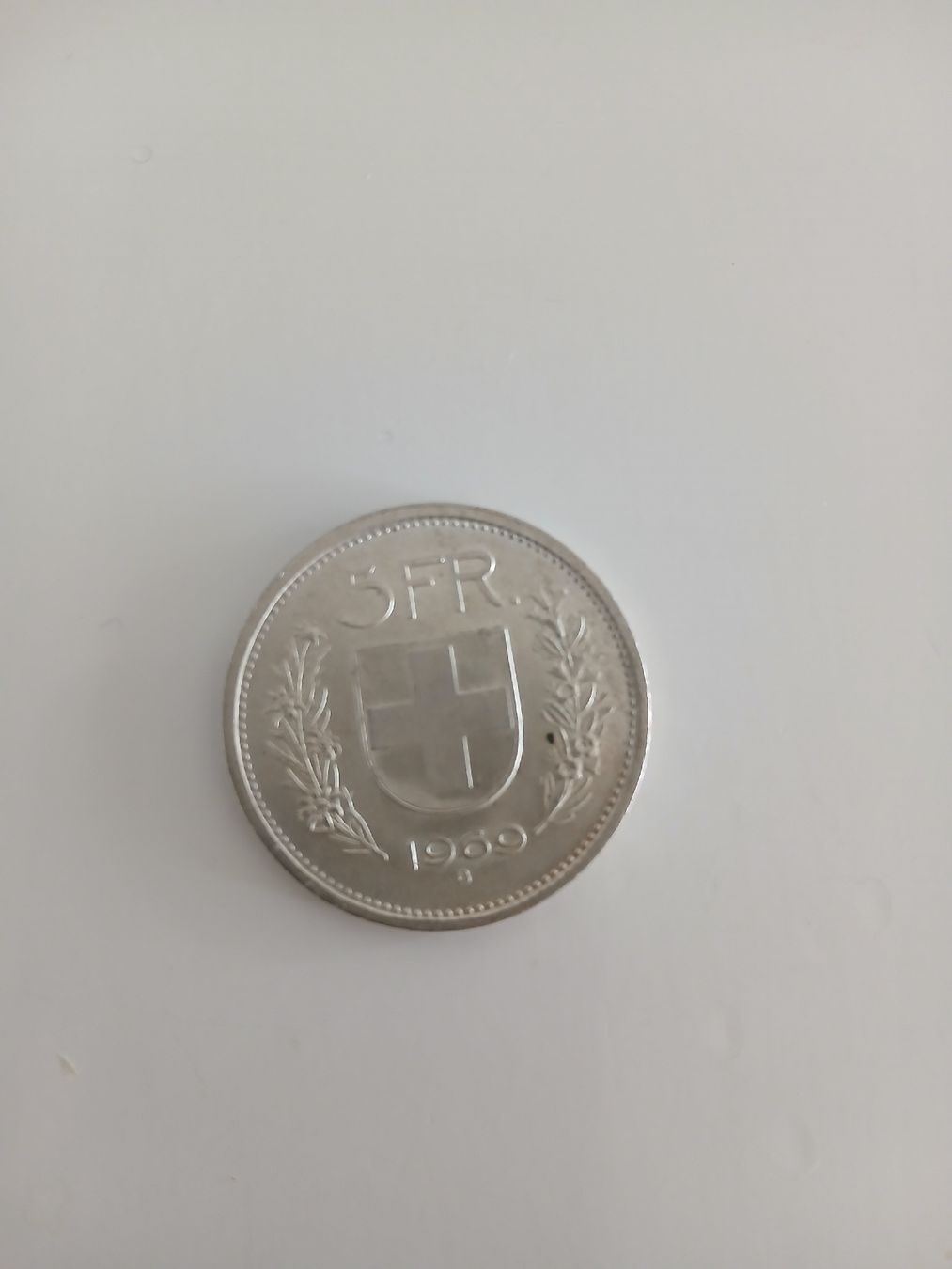 5 Fr. Silbermünze 1969 - Historische Schweizer Münze! (Gebraucht) in ...