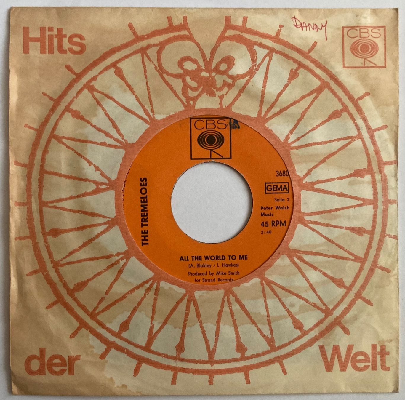 THE TREMELOES - MY LITTLE LADY / ALL THE WORLD TO ME (D'occasion) à ...