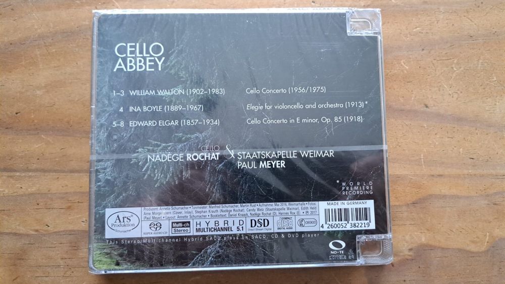 CELLO ABBEY - WALTON BOYLE ELGAR - NEUE SACD (Neu und originalverpackt ...