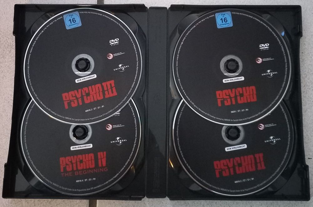 Psycho Collection 1-4, Hitchcock, Anthony Perkins, DVDs (Gebraucht) in ...